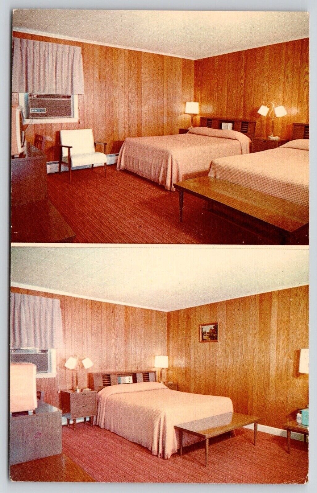 Interstate Oasis Motel Brunswick Maine Multi View Interior Vintage UNP ...