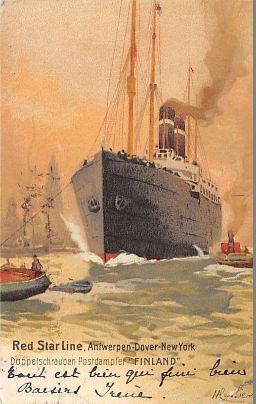 SS Finland Red Star Line 1906 | Topics - Other, Postcard / HipPostcard