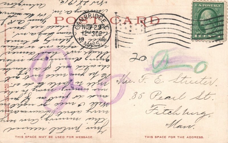 Vintage Postcard 1916 The Colonial Chamber Old State House Boston ...