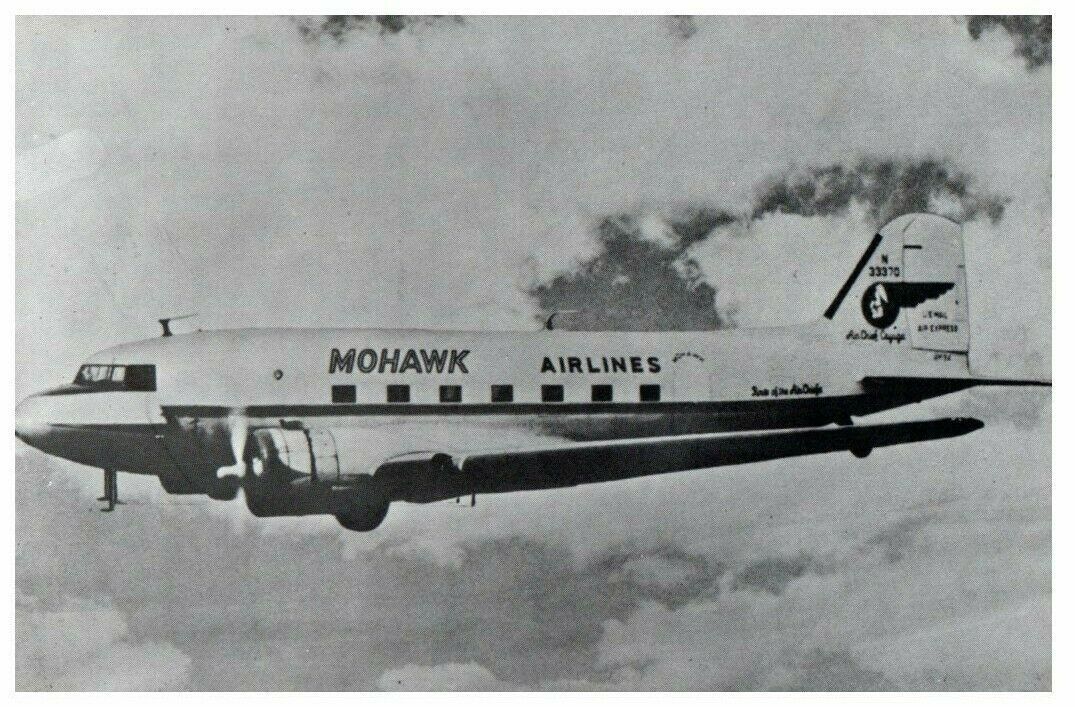 Mohawk Douglas DC 3 Airplane International Airline Museum Postcard ...