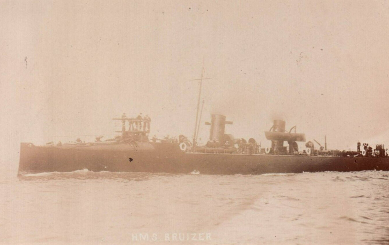 RPPC Photo British Royal Navy WWI HMS Bruizer Destroyer | Other ...