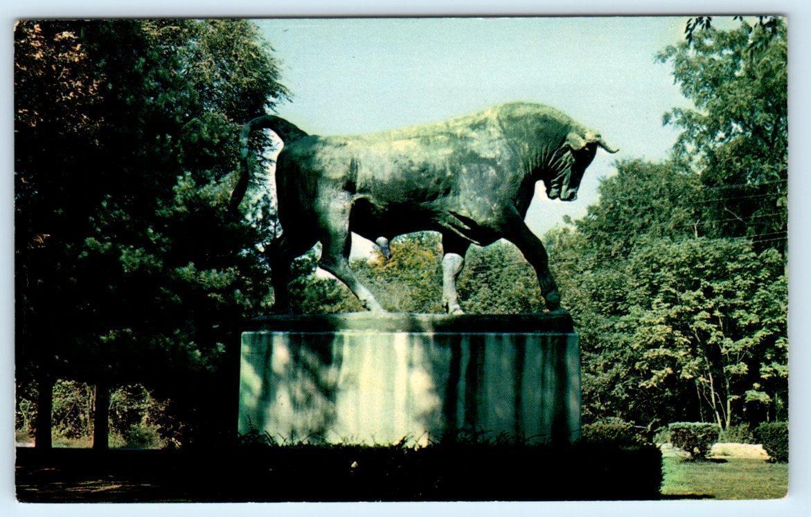 SMITHTOWN, Long Island New York NY ~ "THE BULL RIDER" Monument c1960s ...