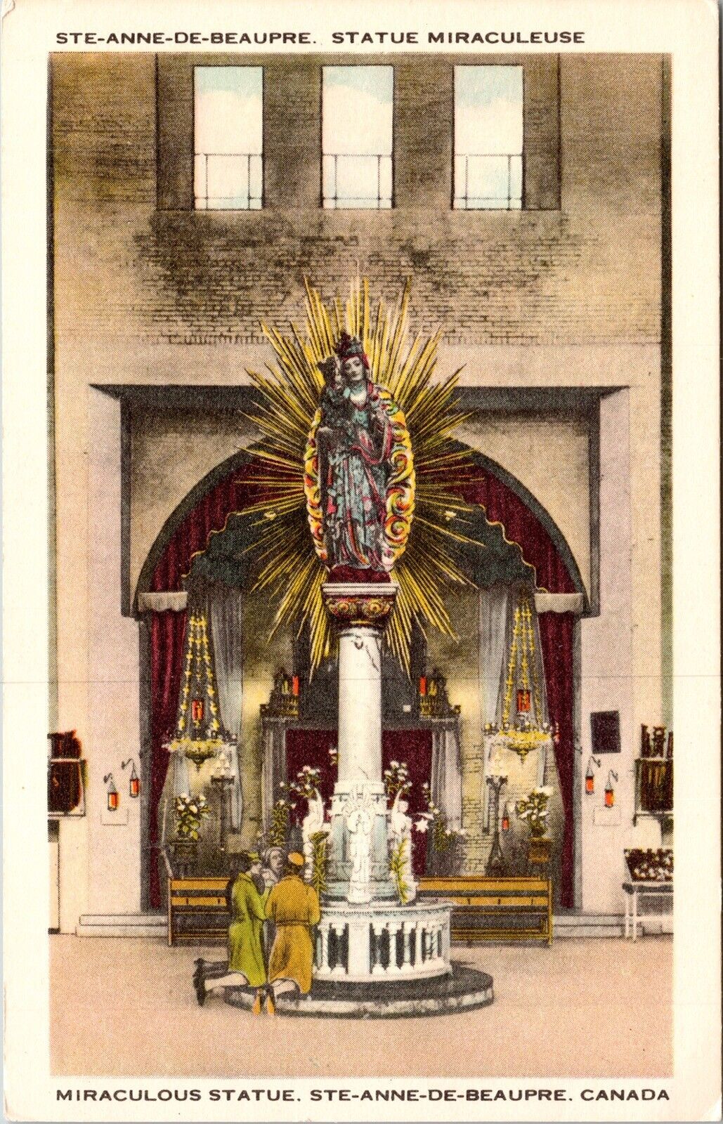 St Anne Miraculous Statue Religious Religious Canada UNP Vintage ...