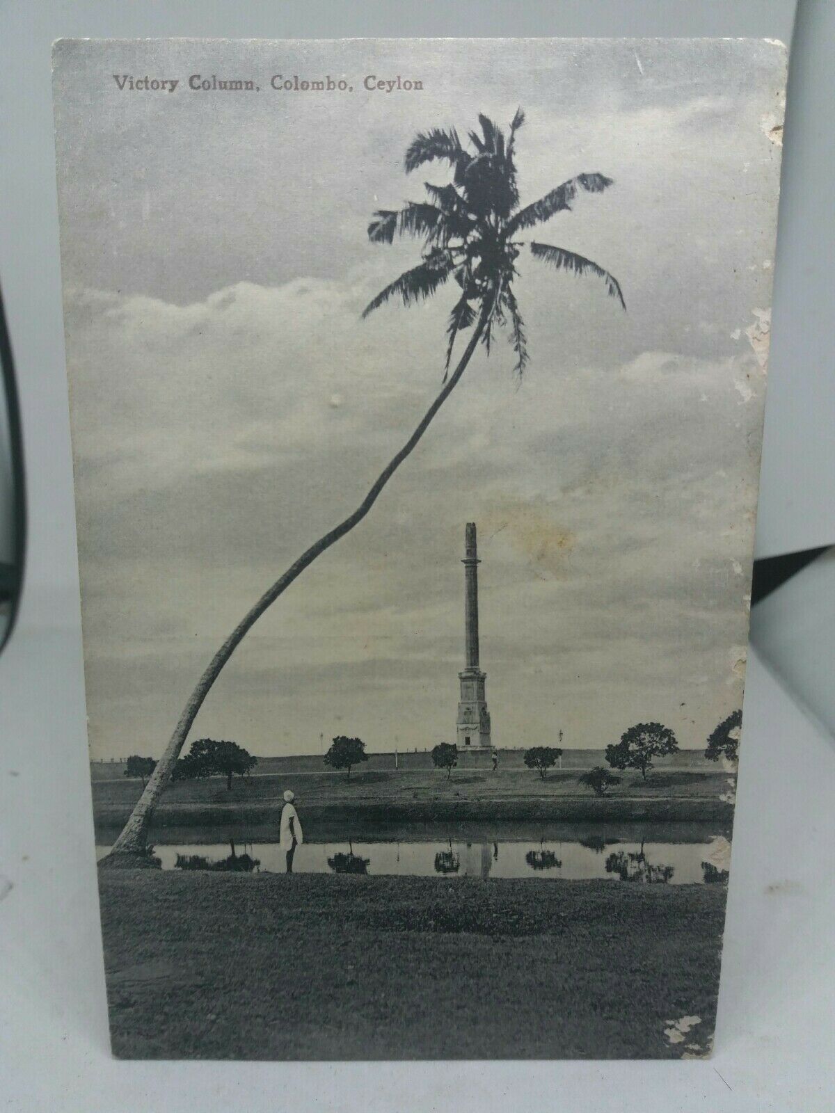 Vintage Antique Postcard Victory Column Monument Columbo Ceylon John ...
