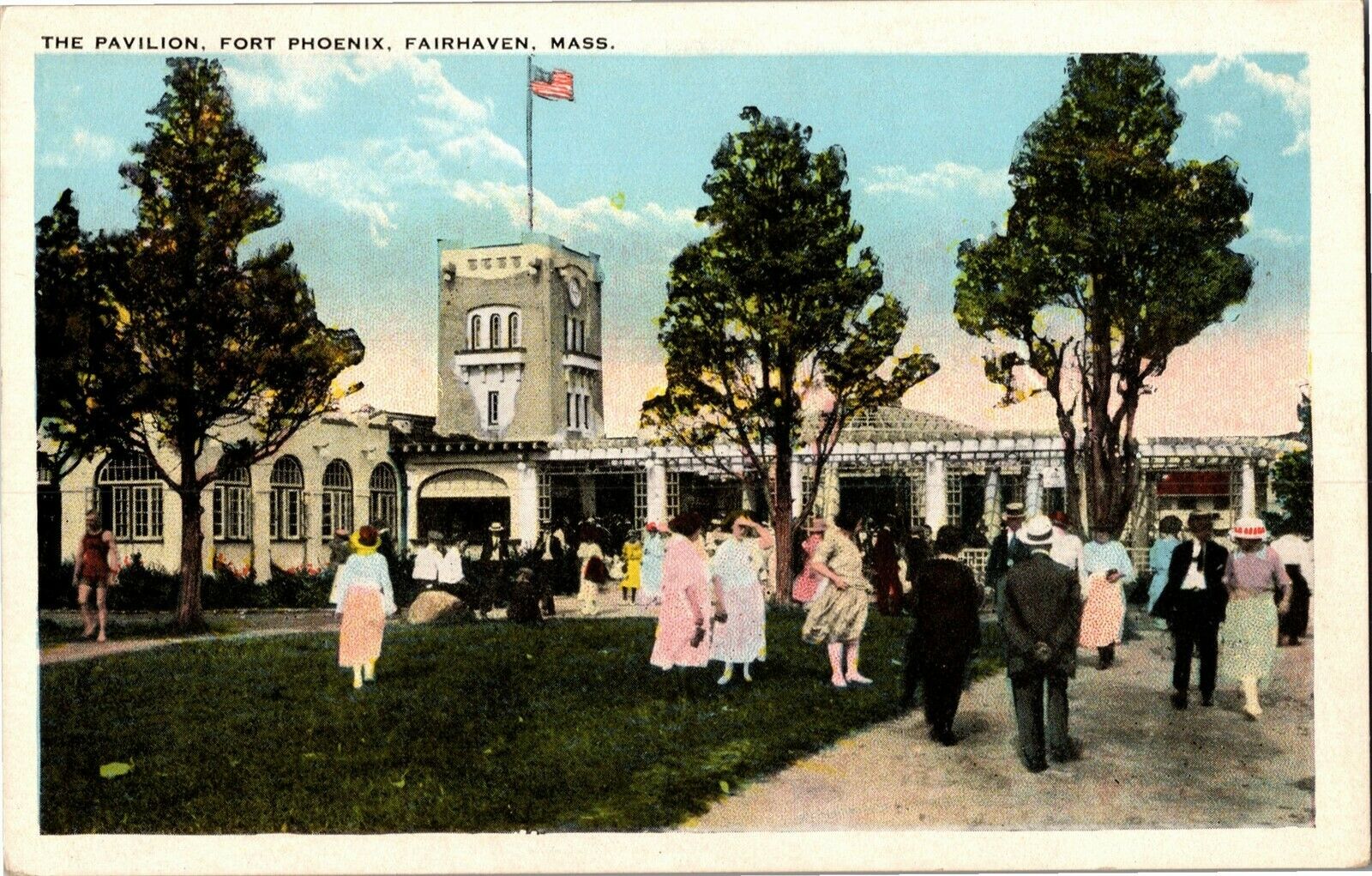 The Pavilion, Fort Phoenix Fairhaven MA Vintage Postcard M34 | United ...