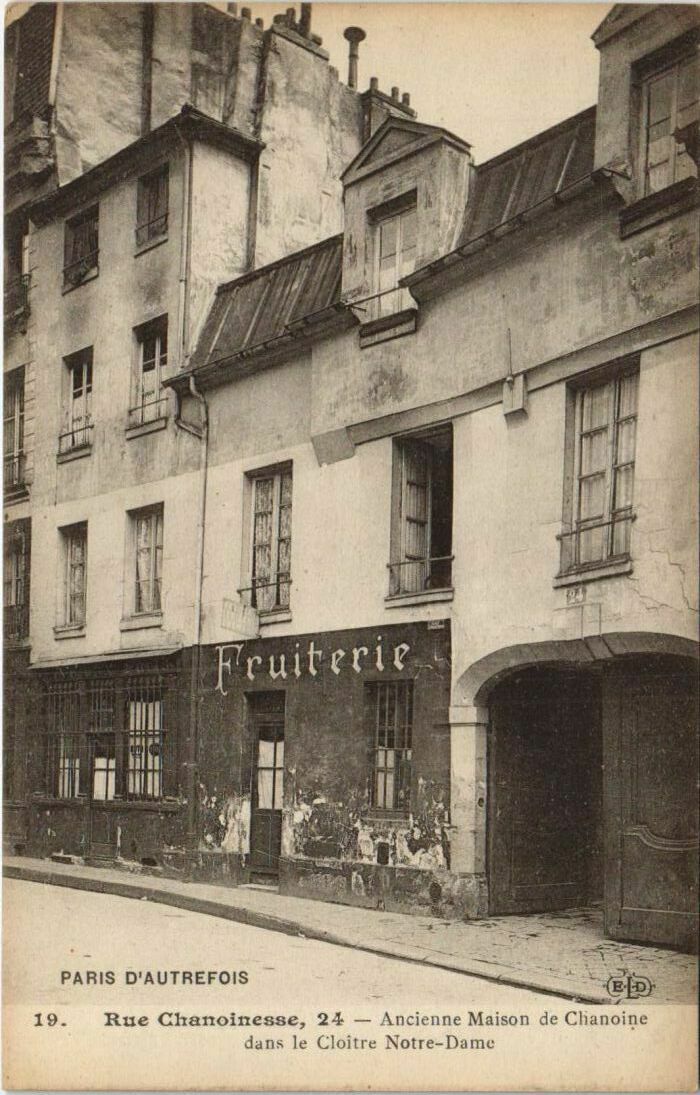 CPA PARIS 4e 24, Rue Chanoinesse maison de chanoine (978857) | Europe ...