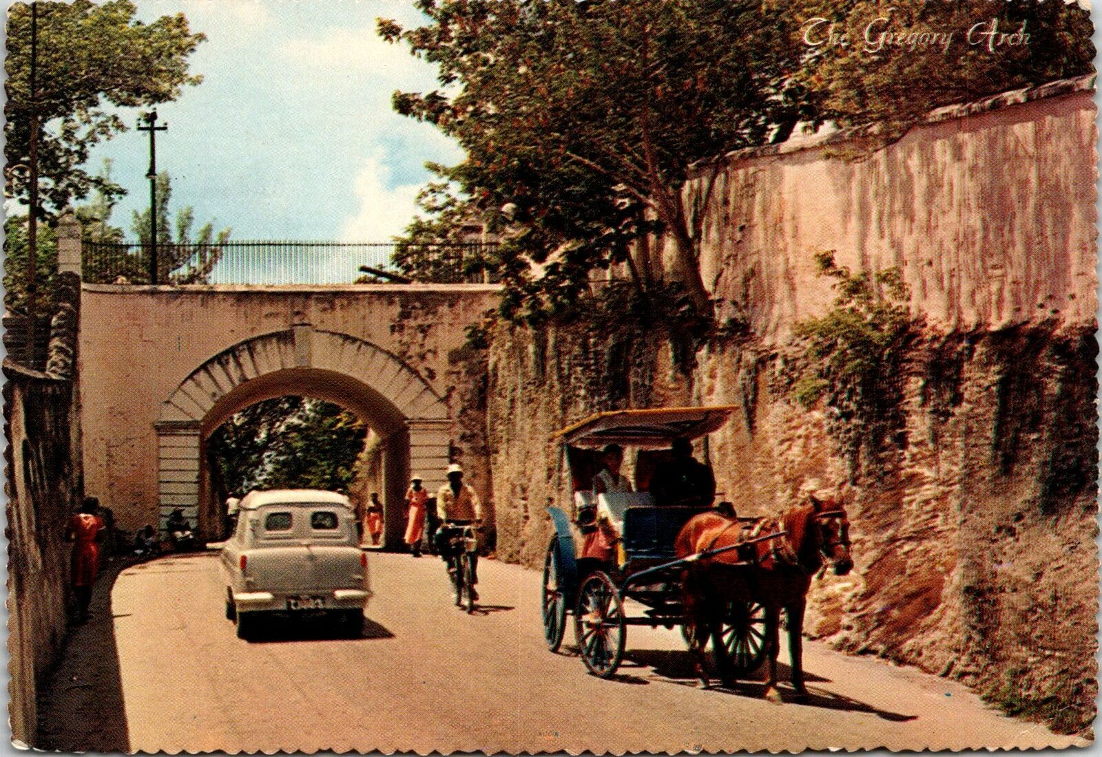 Continental Size Postcard Famous Gregory Arch the Bahama Islands Nassau ...