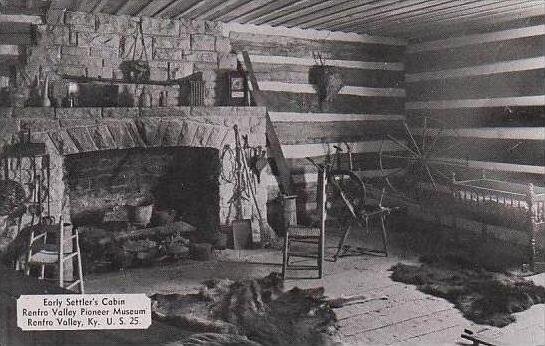 Kentucky Renfro Valley Interior Early Settlers Cabin Renfro Valley ...