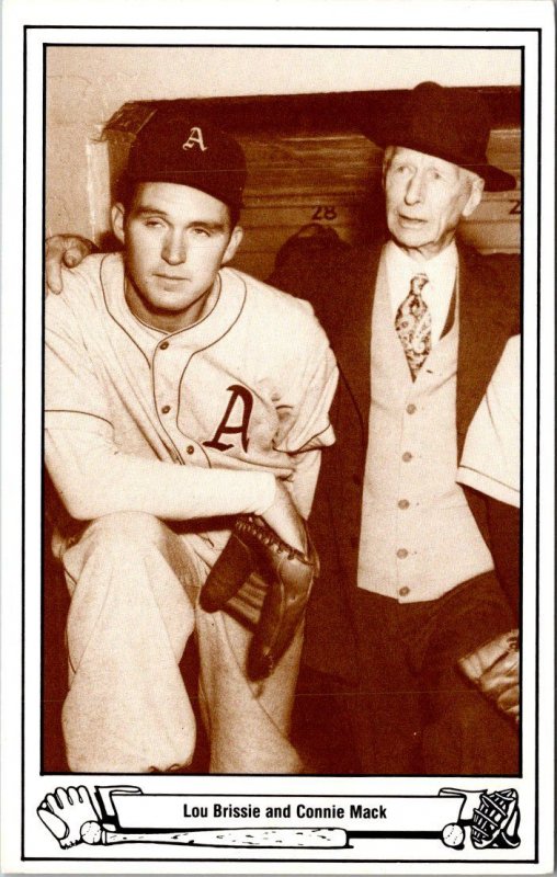 Baseball Lou Brissie & Connie Mack 1948 Athletics | Topics - Sports ...