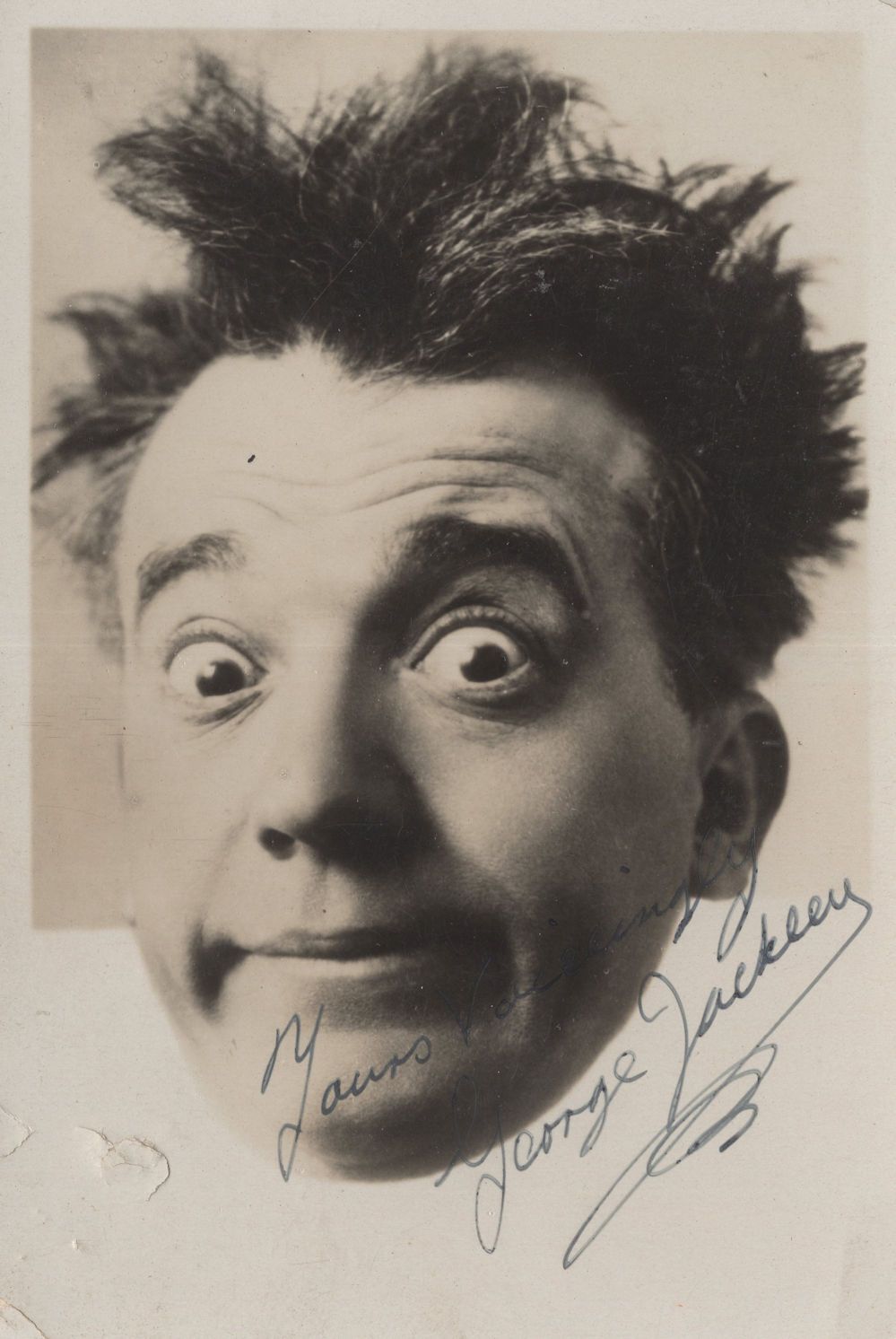 George Jackley Cockney Comedian Leslie Sarony 1920s Signed Photo ...