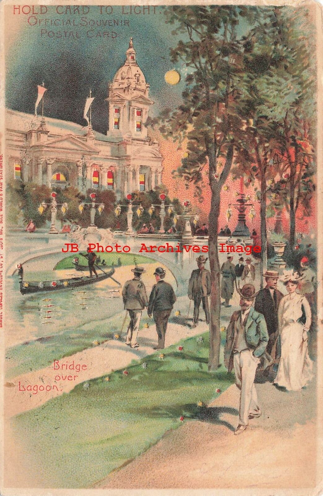 1904 St Louis Worlds Fair, Hold-to-Light, Bridge over Lagoon, Samuel ...