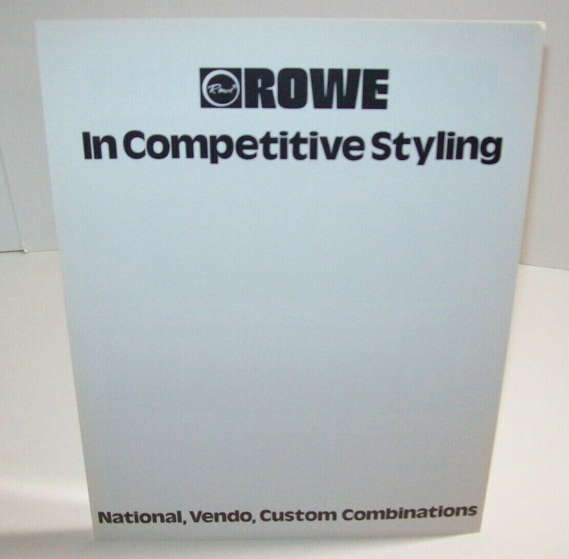 Rowe Vendo Styling Vending Machine FLYER Original Art Sheet Vendor ...