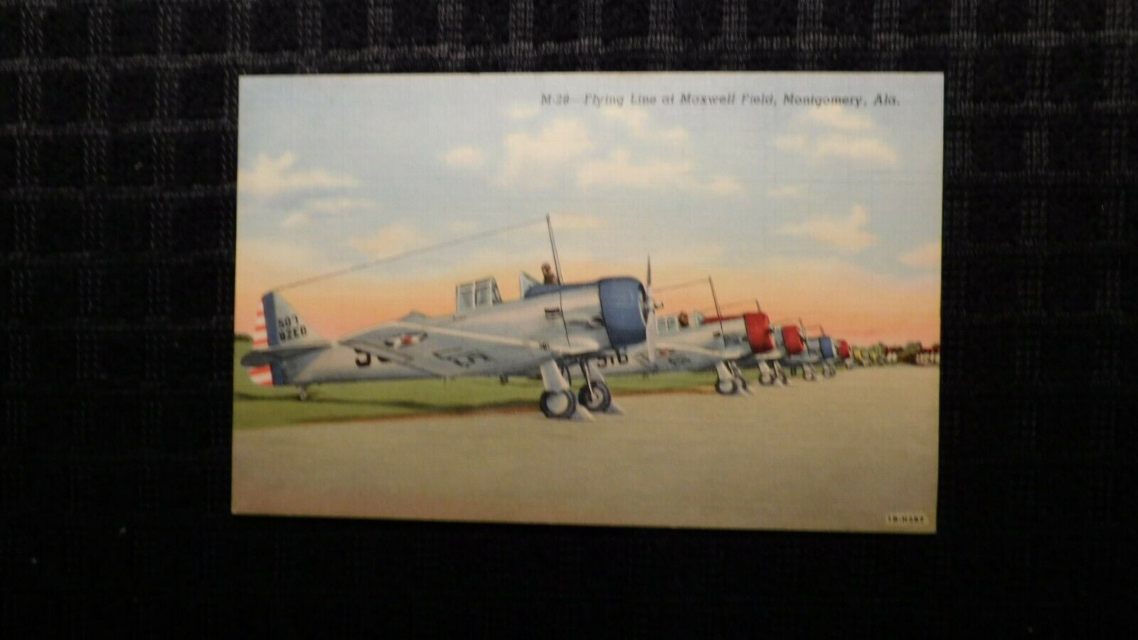 Mint USA Picture Postcard Fighter Planes MAxwell Field Montgomery Ww2 ...
