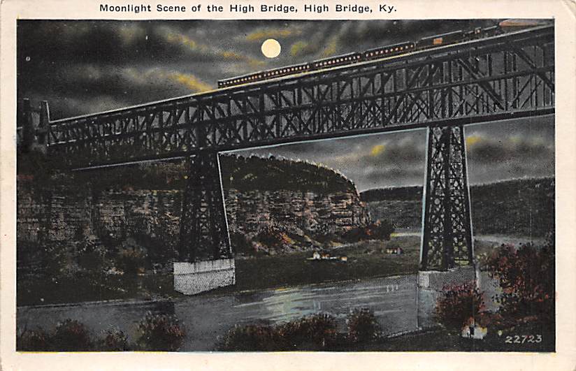 Moonlight scene of the High Bridge High Bridge KY | United States ...