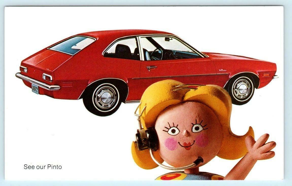 Car Advertising 1972 FORD PINTO Red "The Ford Team" Animated Character ...