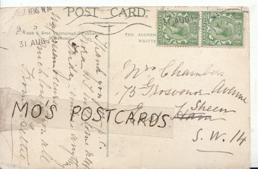 Genealogy Postcard - Chambers - Grosvenor Avenue - East Sheen - London ...