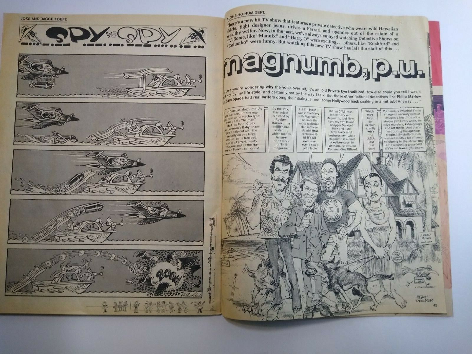 MAD Magazine Dec 1981 #227 Horror Movies Magnum PI Tom Selleck Spoofs ...