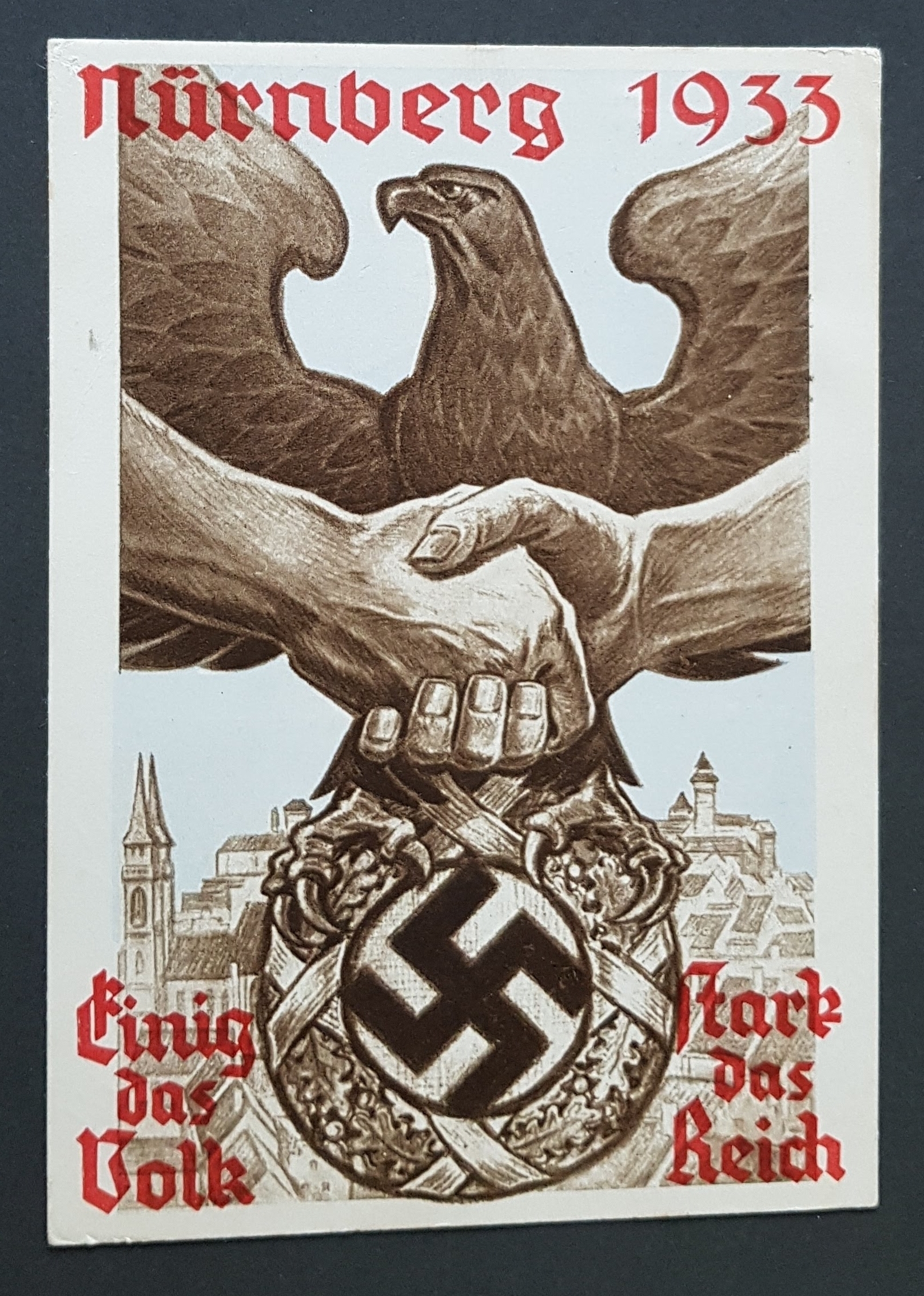 Germany Third Reich Original Propaganda Postcard Nsdap Nazi Nuremberg ...
