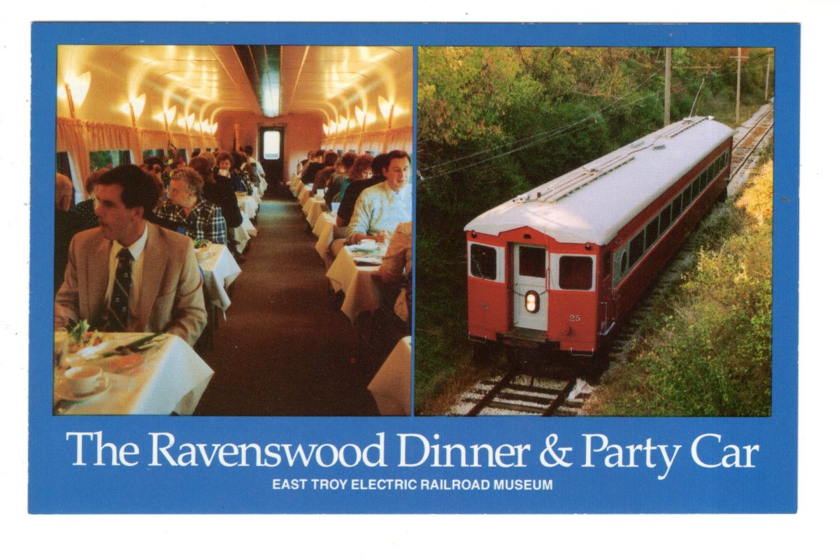 Ravenswood Dinner & Party Train Car East Troy Electric Railroad Museum ...