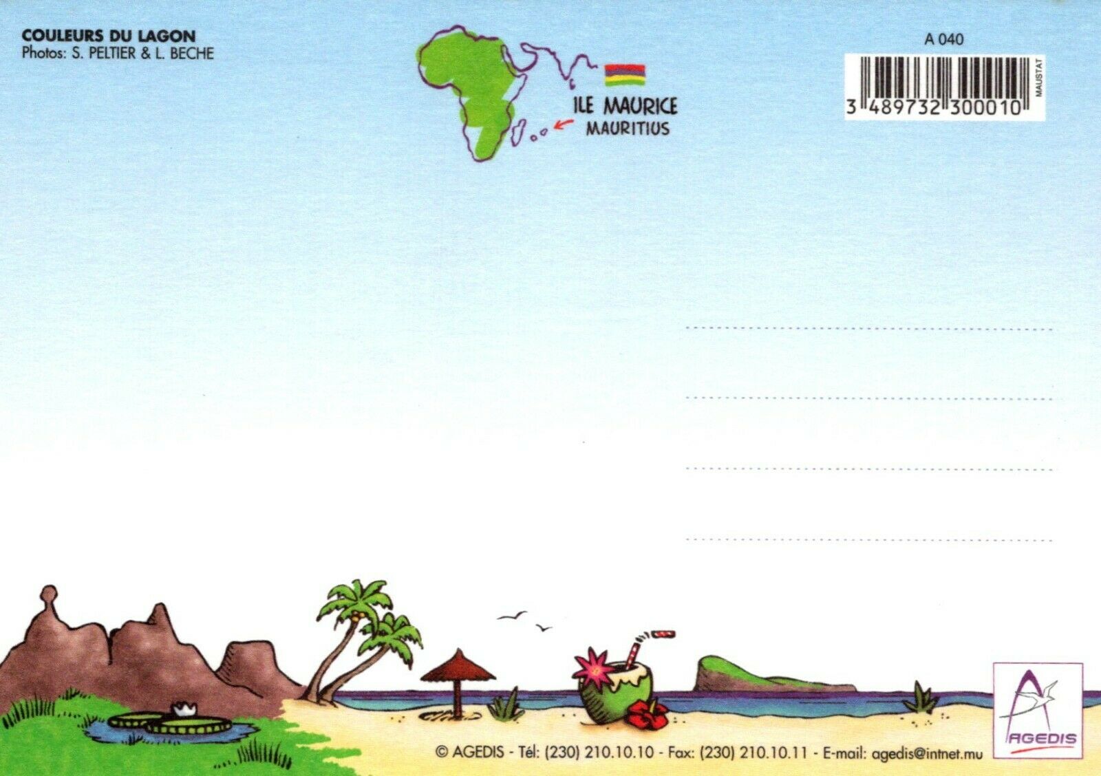 Mauritius Postcard - L'ile Paradis - Views of Mauritius RRR452 | Africa ...