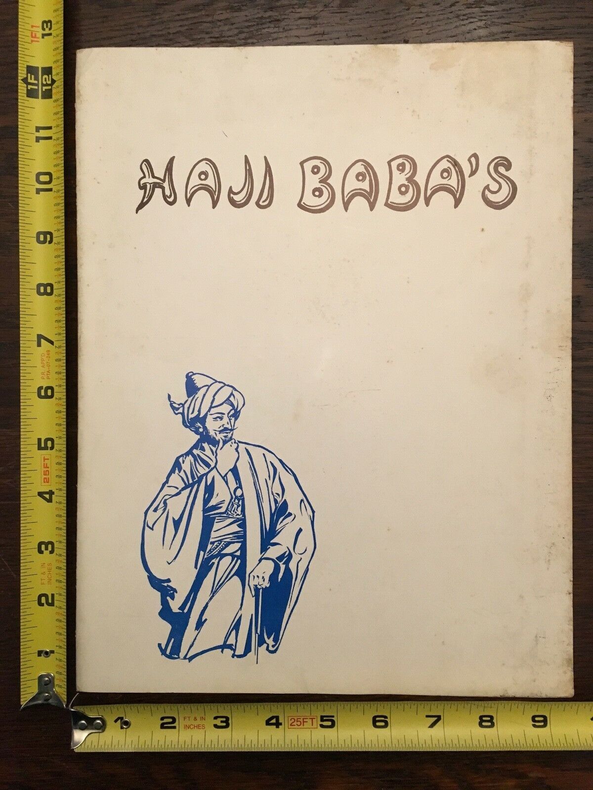 1966 Haji Baba's Luncheon Menu | Ephemera - Menus, Postcard / HipPostcard