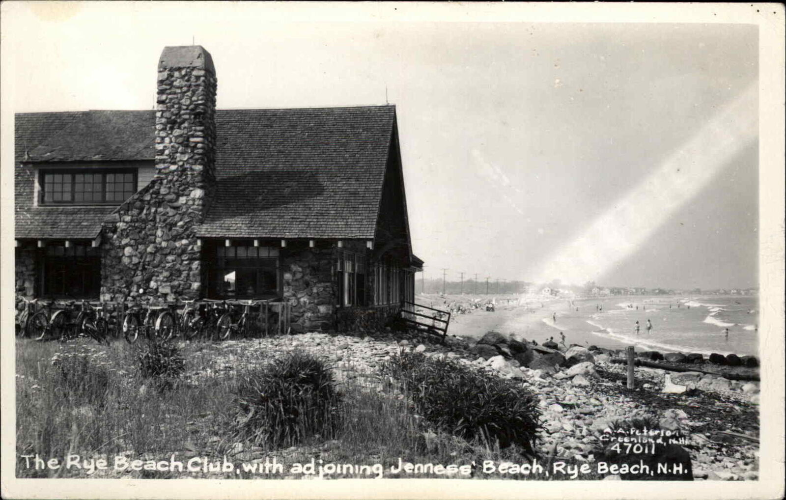 Rye Beach NH Beach Club Real Photo Postcard | United States - New ...