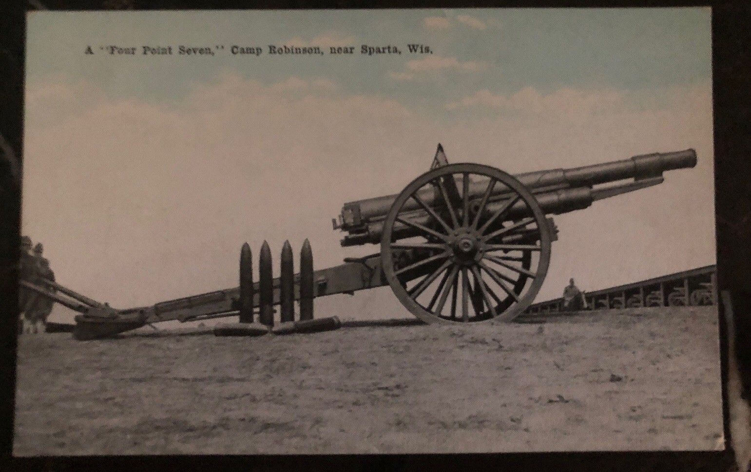 Mint USA Army Picture Postcard PPC Four Point Seven Camp Robinson ...