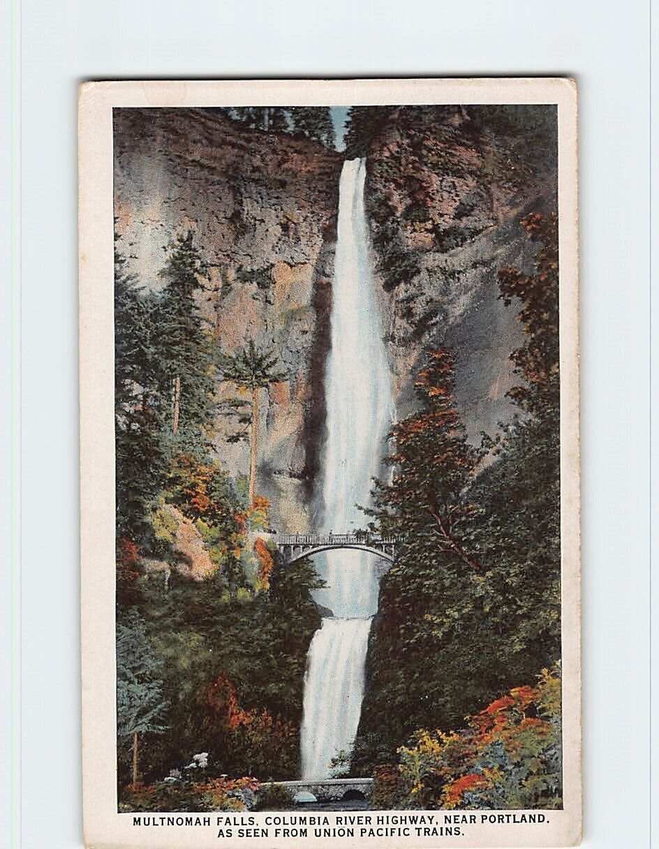 Postcard Multnomah Falls, Columbia River Highway, Oregon | Latin ...