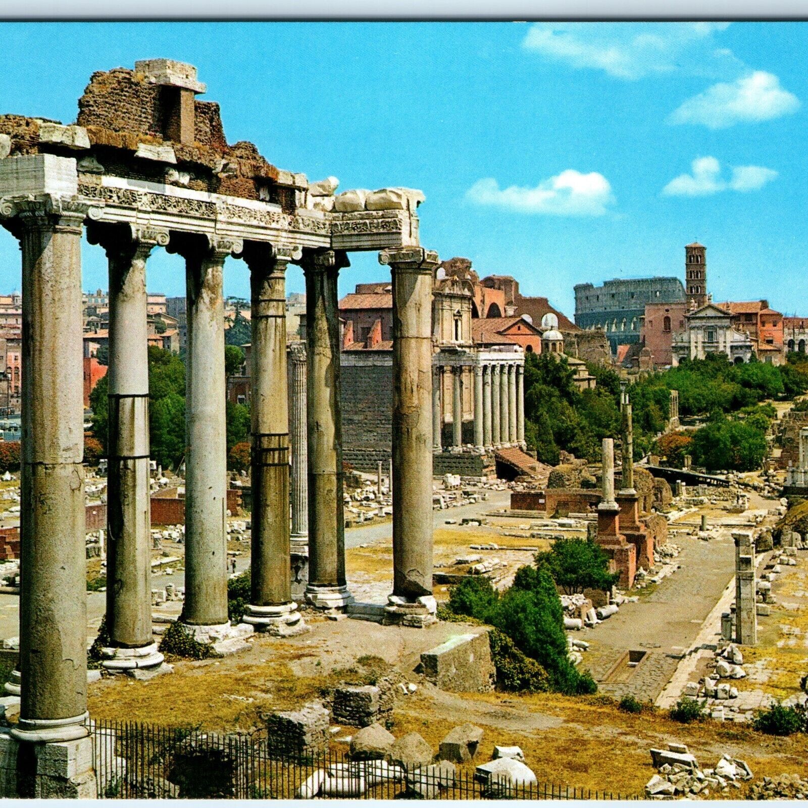 c1970s Rome, Italy Ancient Roman Forum Magnum Ruins Ionic Columns 4x6 ...