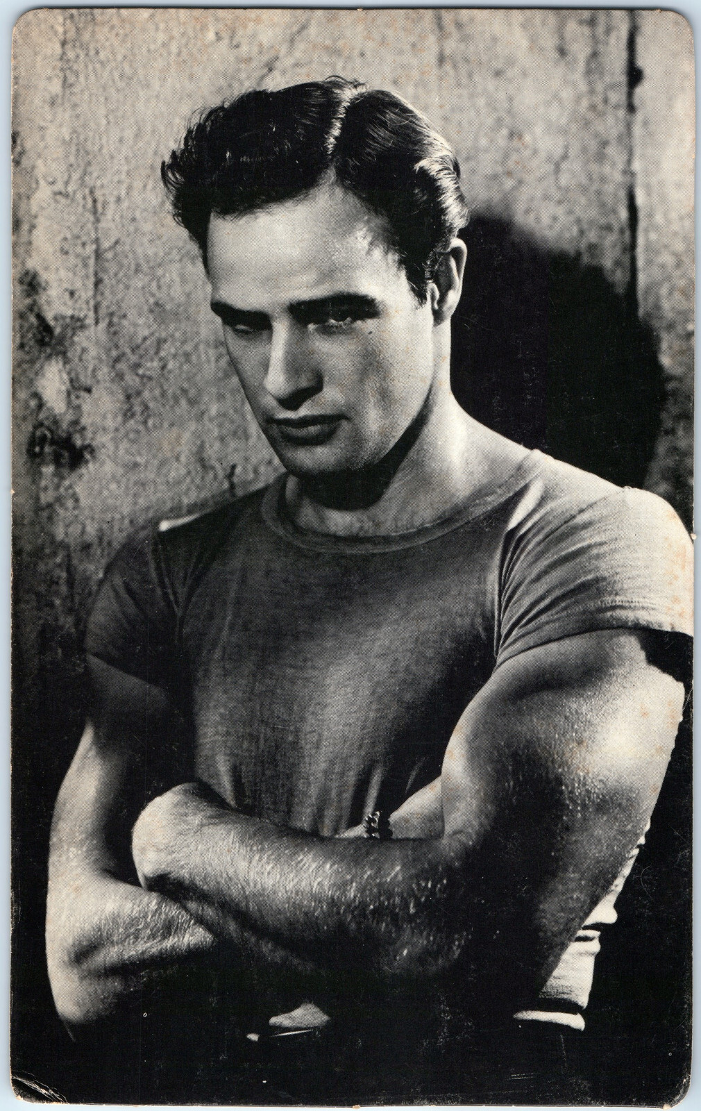 c1950s Marlon Brando Stanley Kowalski Actor Portrait Trilby Poster Lg ...