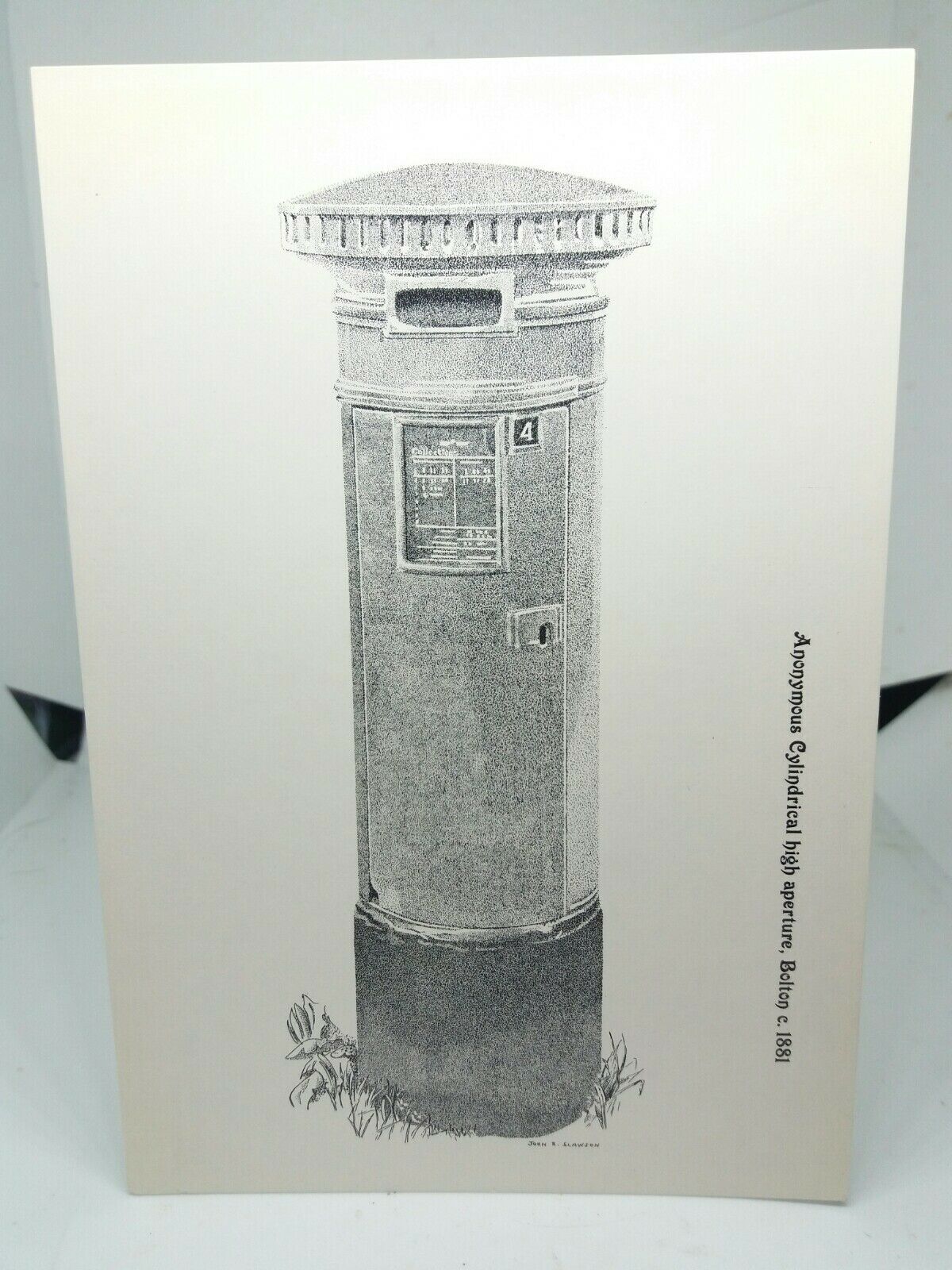 Anonymous Cylindrical High Aperture Pillar Box Crompton Way Bolton Vtg ...