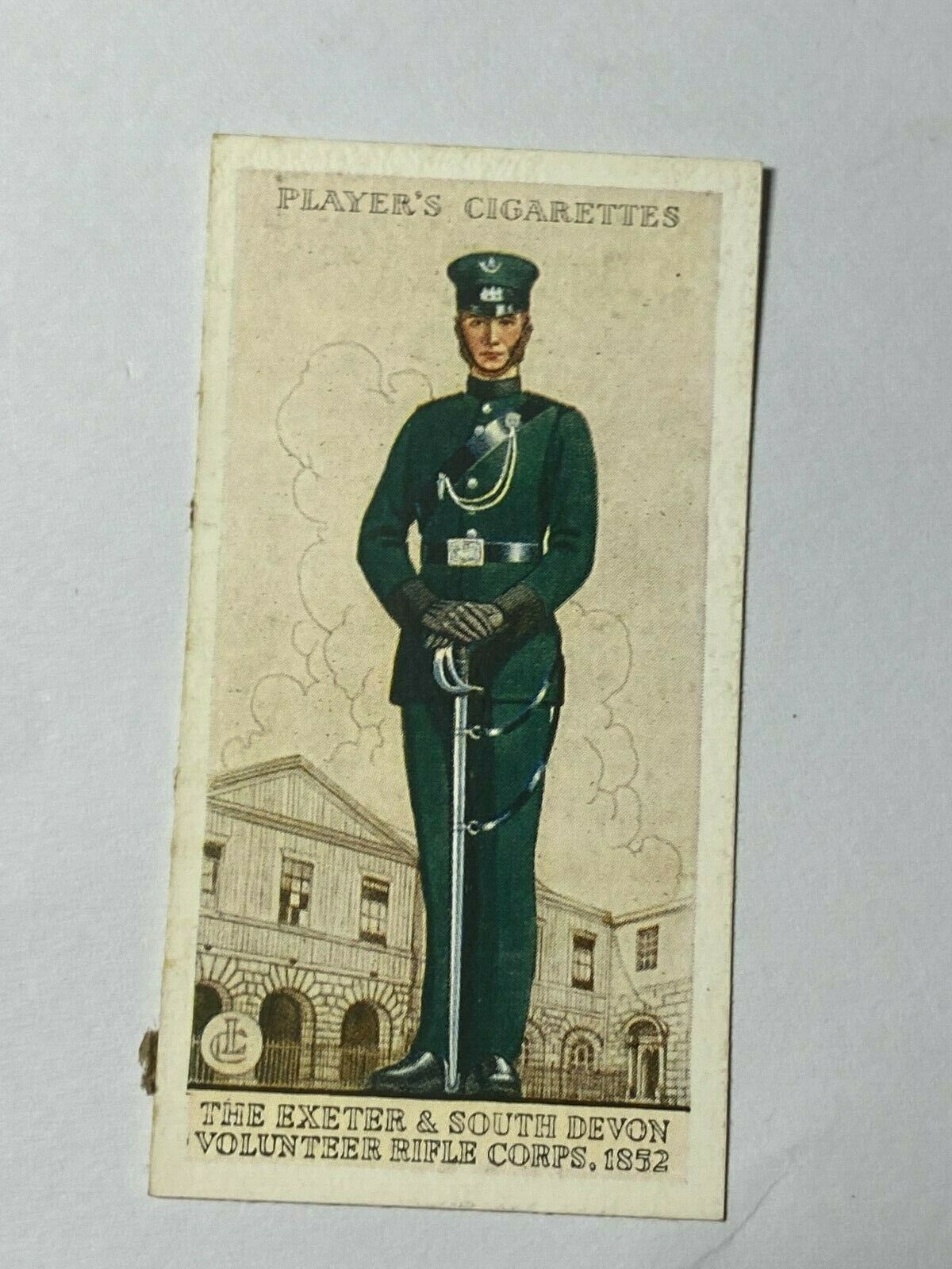 Cigarette Card - Players Army Uniforms #07 Exeter South Devon Rifle ...