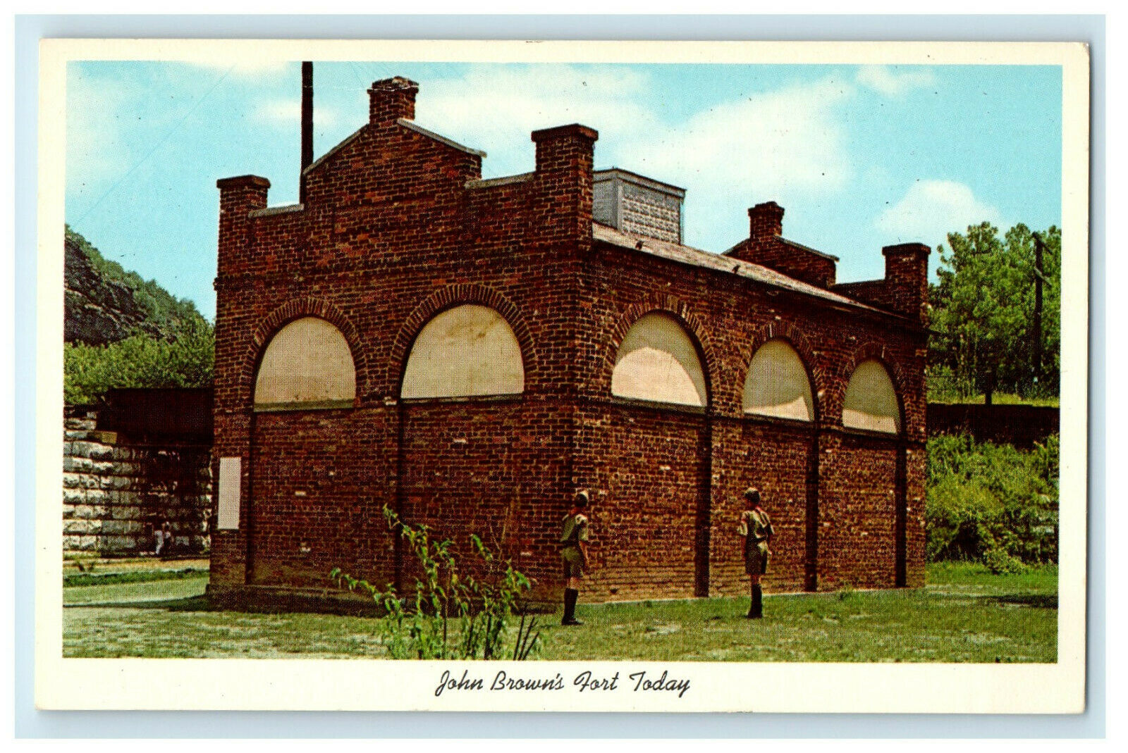 c1940s John Brown's Fort Today, Harpers Ferry, West Virginia WV Vintage ...