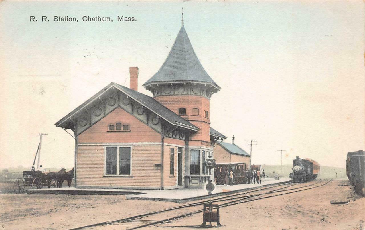 Train Depot Railroad Station Chatham Massachusetts Postcard 1910 ...