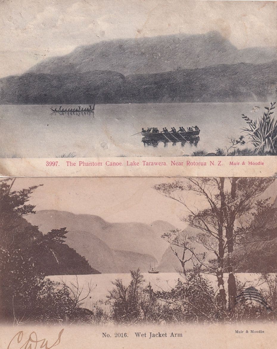 Wet Jacket Arm Lake Phantom Canoe 2x New Zealand Postcard s | Australia ...