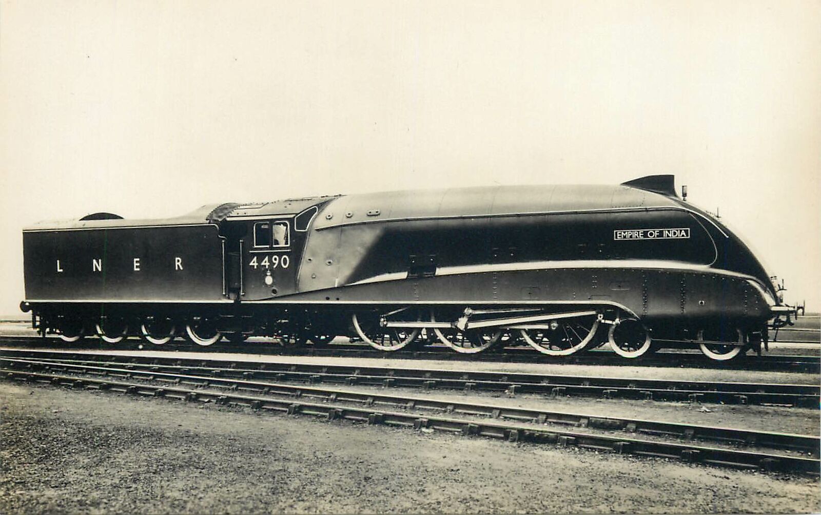 Postcard LNER Express Locomotive Empire of India | Topics ...