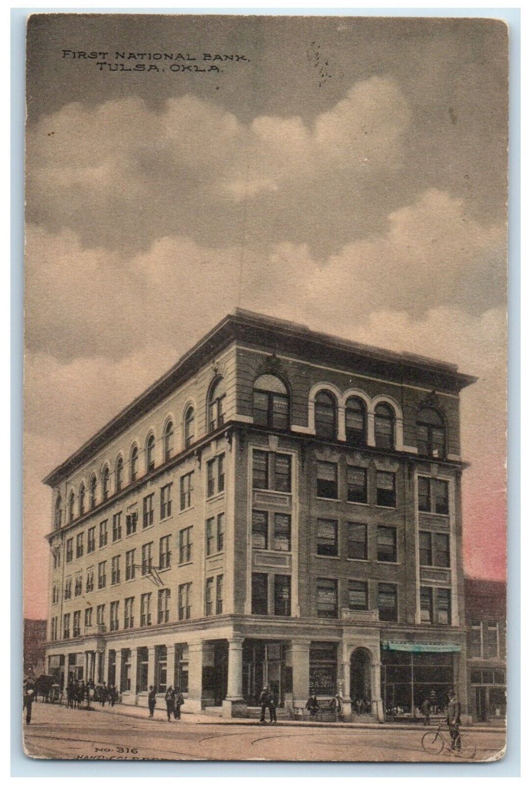 c1916 First National Bank Exterior Building Tulsa Oklahoma OK Vintage ...