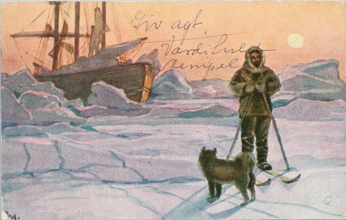 Norway Explorer Ship Dog Carried by Fram Across Polar Sea Polhavet ...