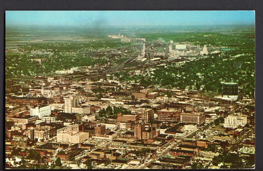 Illinois DECATUR Air View Soybean Capital of the World - Chrome ...