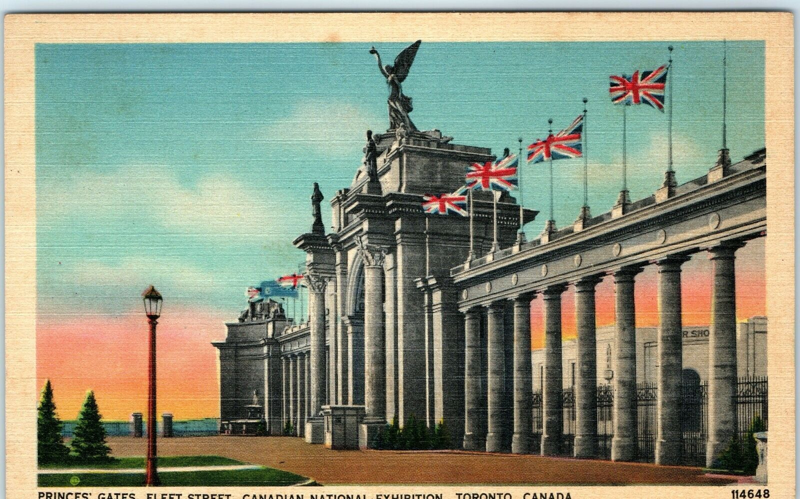 c1930s Toronto Canadian National Exhibition Princes' Gates Fleet St ...