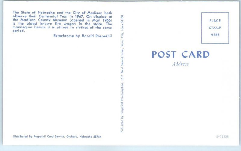 The oldest known fire wagon in the state, Madison County Museum ...