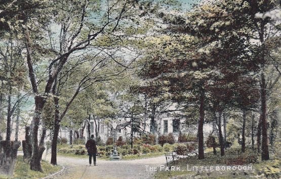 Posh Man Gazing At Lamp Post at Littleborough Park Lancs Postcard ...