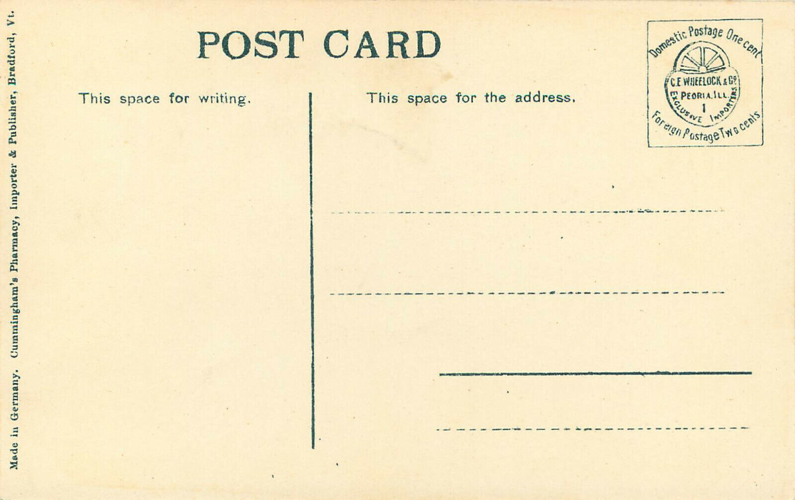 Wheelock Postcard High Water in Waits River Bradford VT Orange County ...