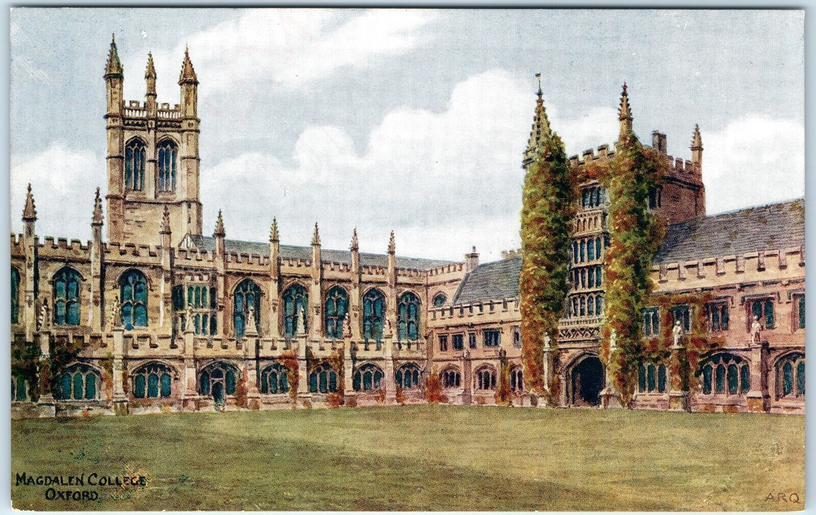 c1910s Oxford, England Magdalen College Gothic Architecture Towers ...