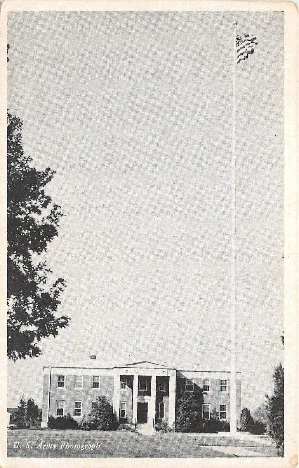 Military~Fort Dix NJ~Headquarters Building~Army Photograph~Tall Flag ...