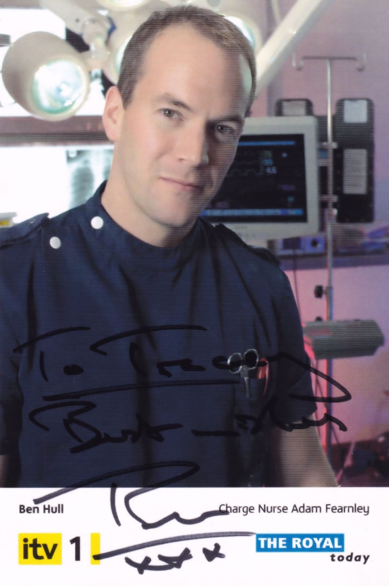 Ben Hull as Adam The Royal Today ITV Hand Signed Cast Card Photo ...