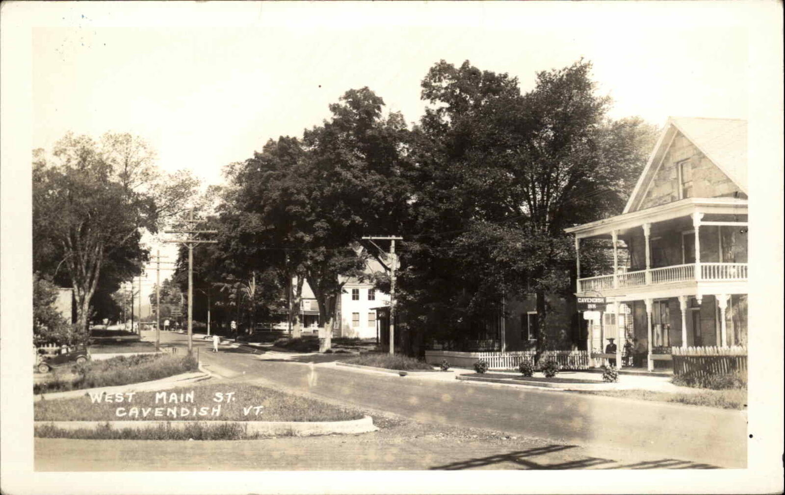 Cavendish Vermont VT West Main Street c1900s-20s RPPC Real Photo ...