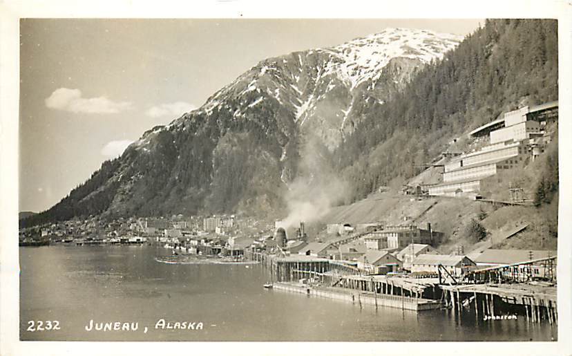 AK, Juneau, Alaska, RPPC, City Scene, Johnston No 2232 | United States ...