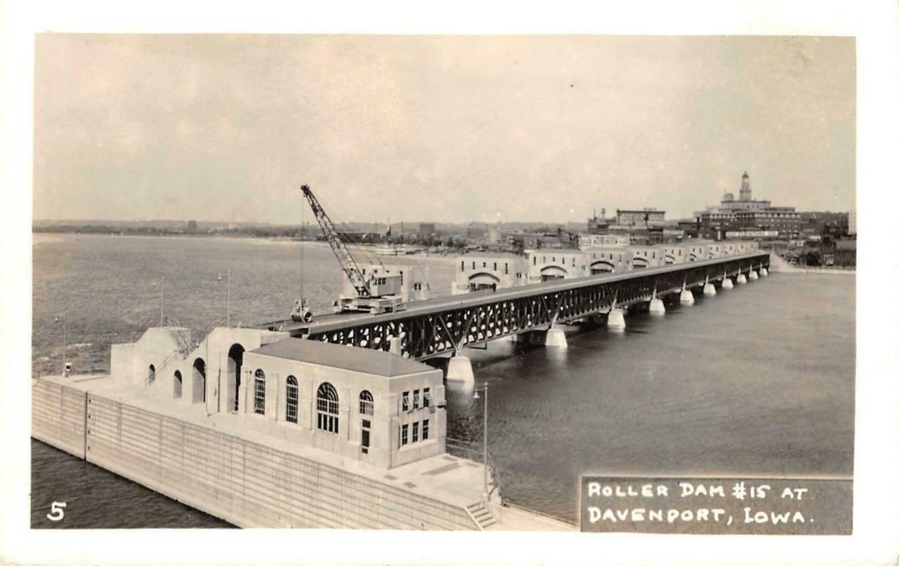 RPPC Roller Dam #15 Davenport, Iowa Scott County c1930s Vintage Photo ...