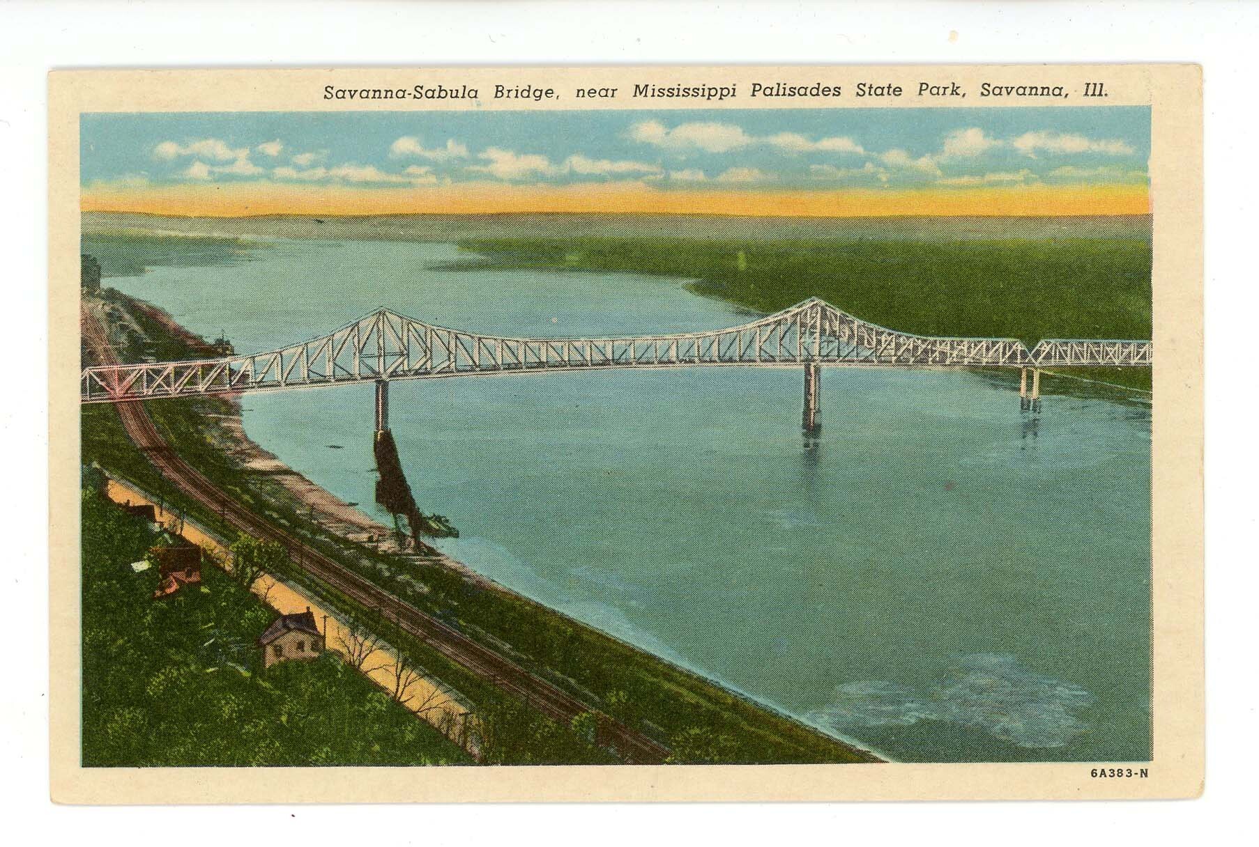 IL - Savanna. Savanna-Sabula Bridge Near Mississippi Palisades State Pk ...
